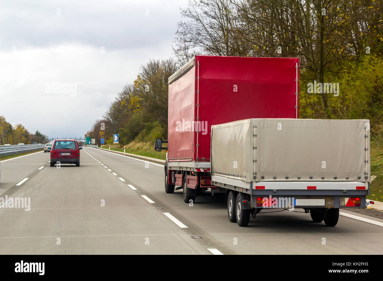 Cargo truck motion blur top view hi-res stock photography and images ...
