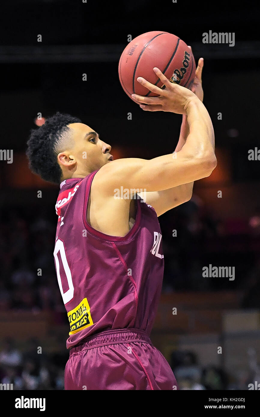 Brisbane, QUEENSLAND, AUSTRALIA. 12th Nov, 2017. Travis Trice of the ...