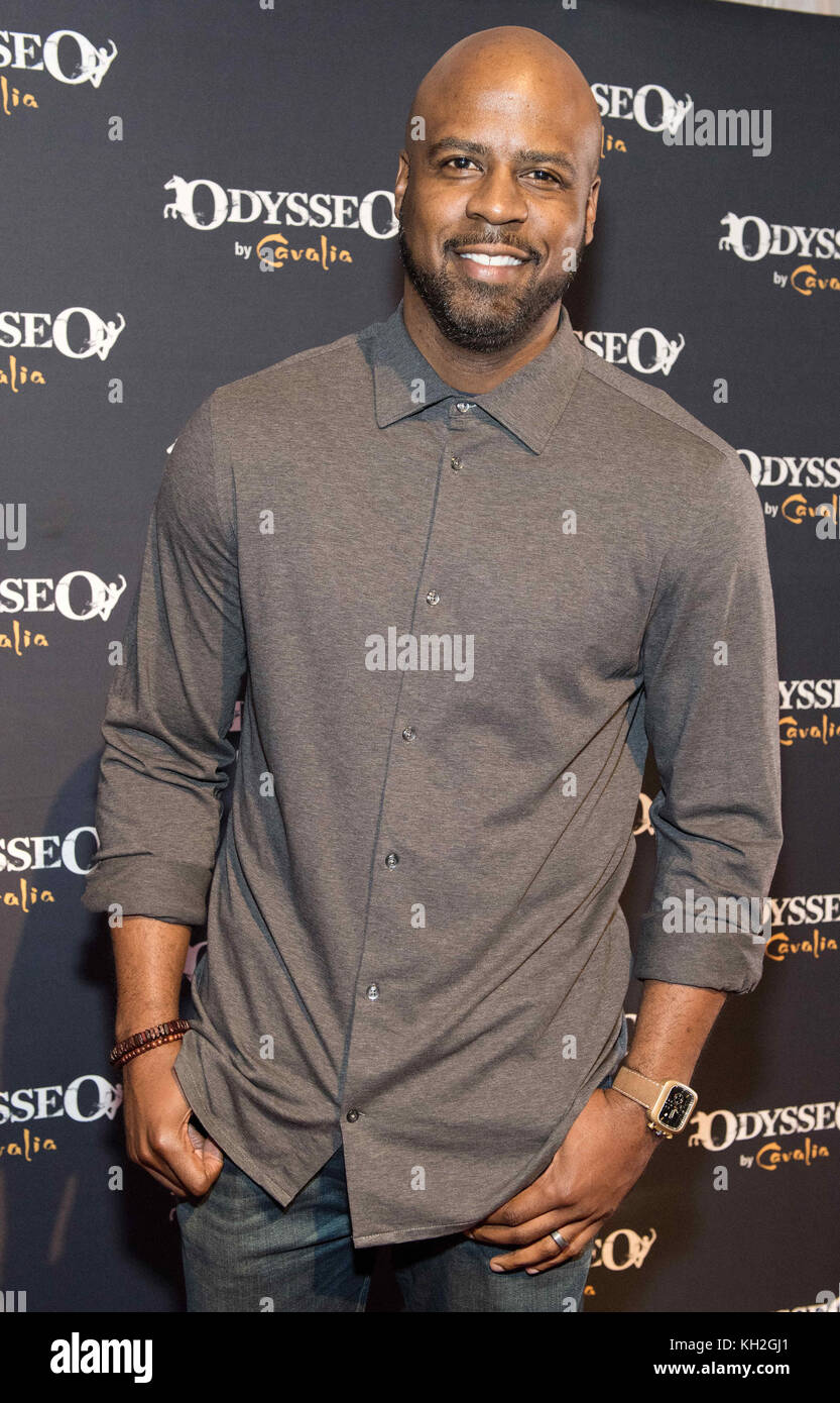 Camarillo, California, USA. 11th Nov, 2017. Ryan Sands poses before the ...