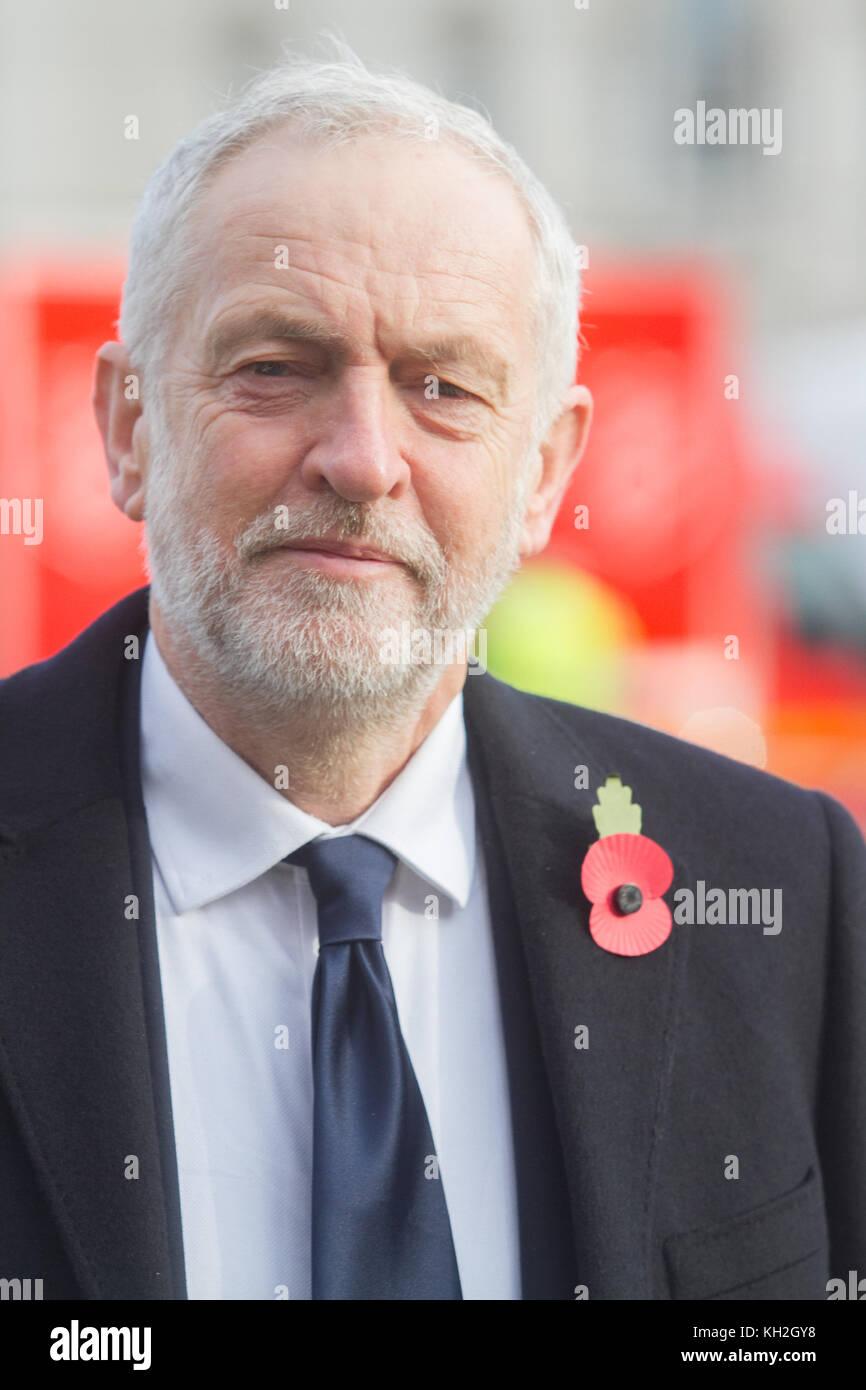 London UK. 12th November 2017. British Labour party leader Jeremy ...
