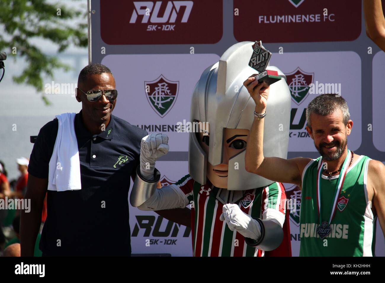 Rio De Janeiro, Brazil. 12th Nov, 2017. Olympic medalist Robson Caetano ...