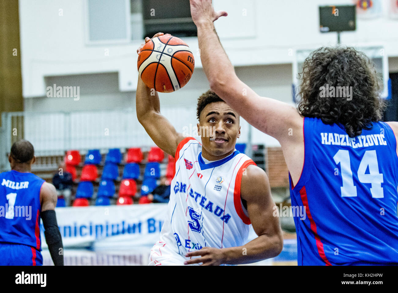 November 10, 2017: Brandon Taylor #5 (CSM Steaua Bucharest) during the ...