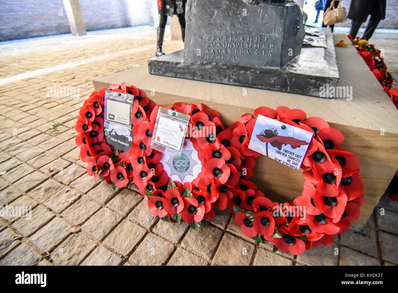 Remembrance Day wreath's laid down at the Reconciliation service ...