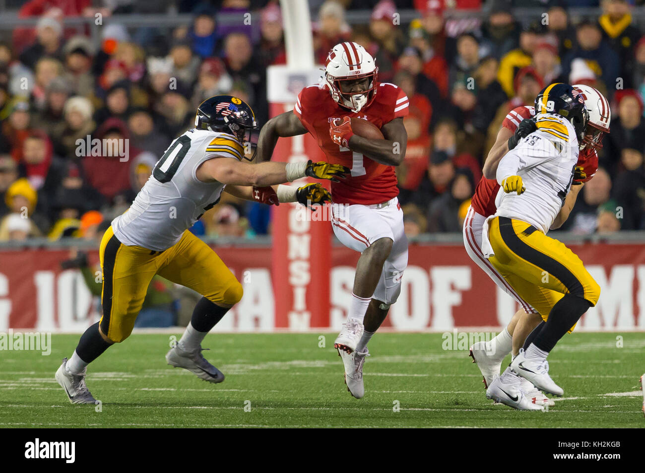 Madison, WI, USA. 11th Nov, 2017. Wisconsin Badgers running back ...