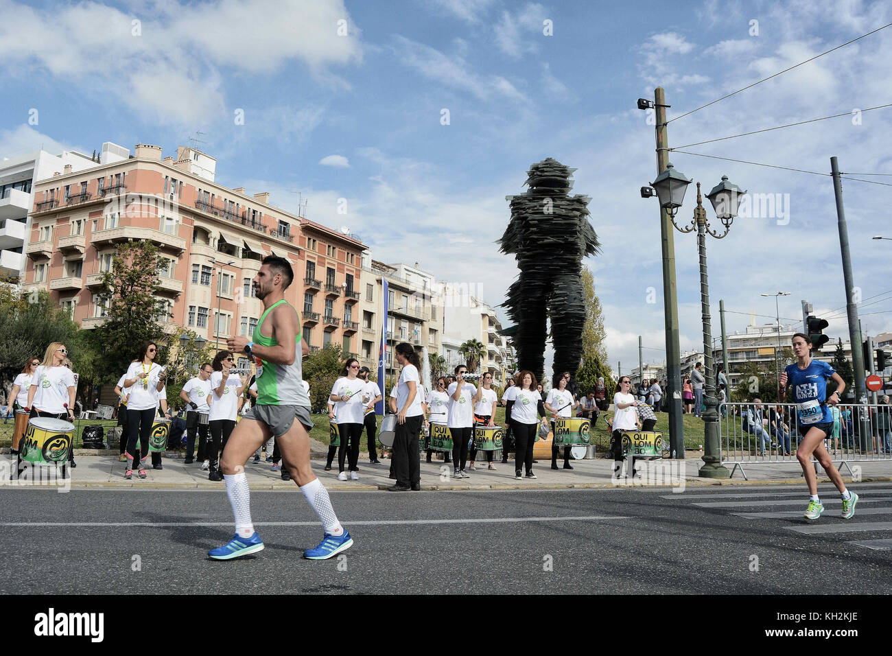 Runner statue athens hi-res stock photography and images - Alamy