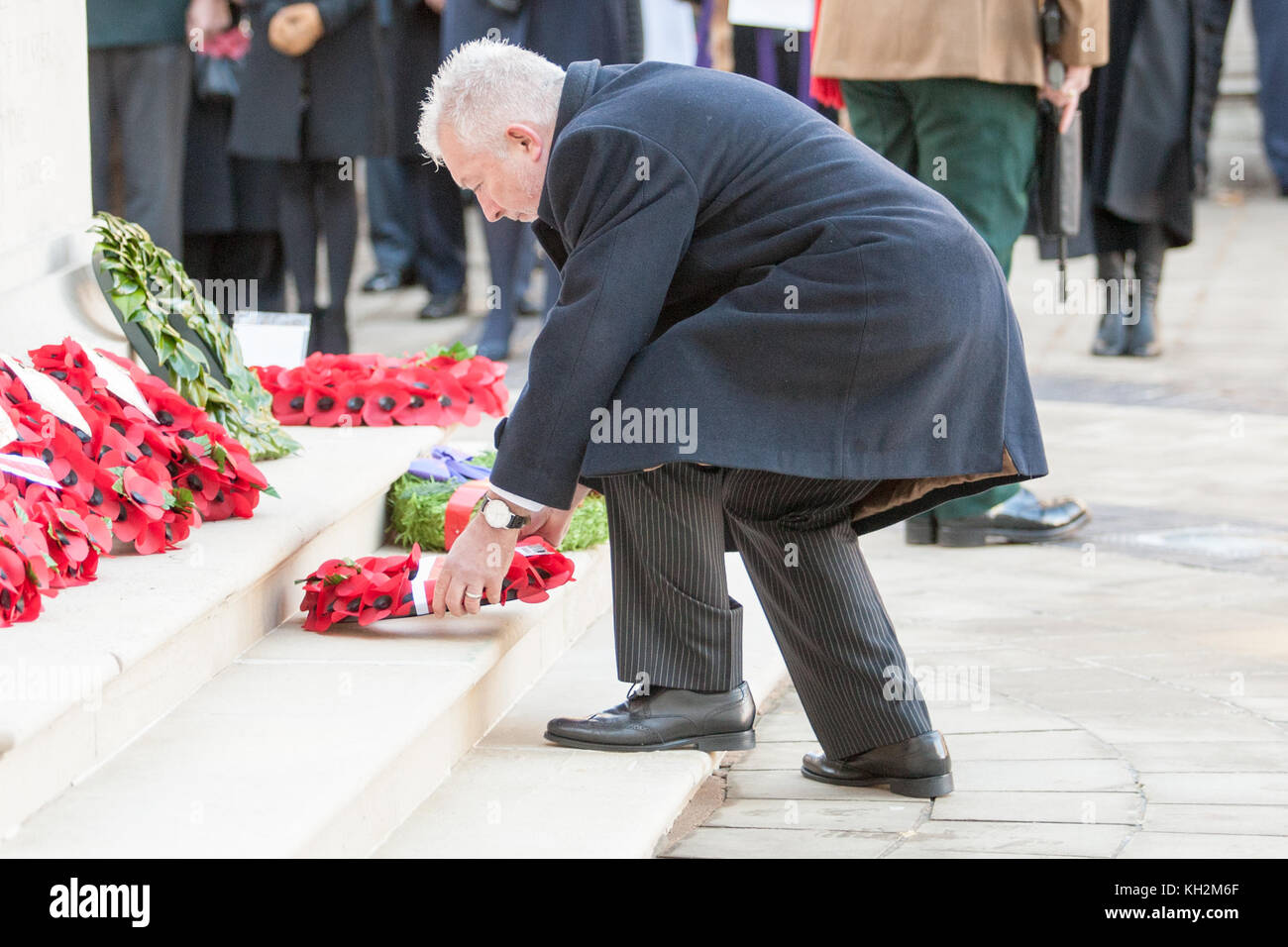 Cenotaph, Belfast City Hall 12th Nov 2017 . A Large crowd Gathered at ...