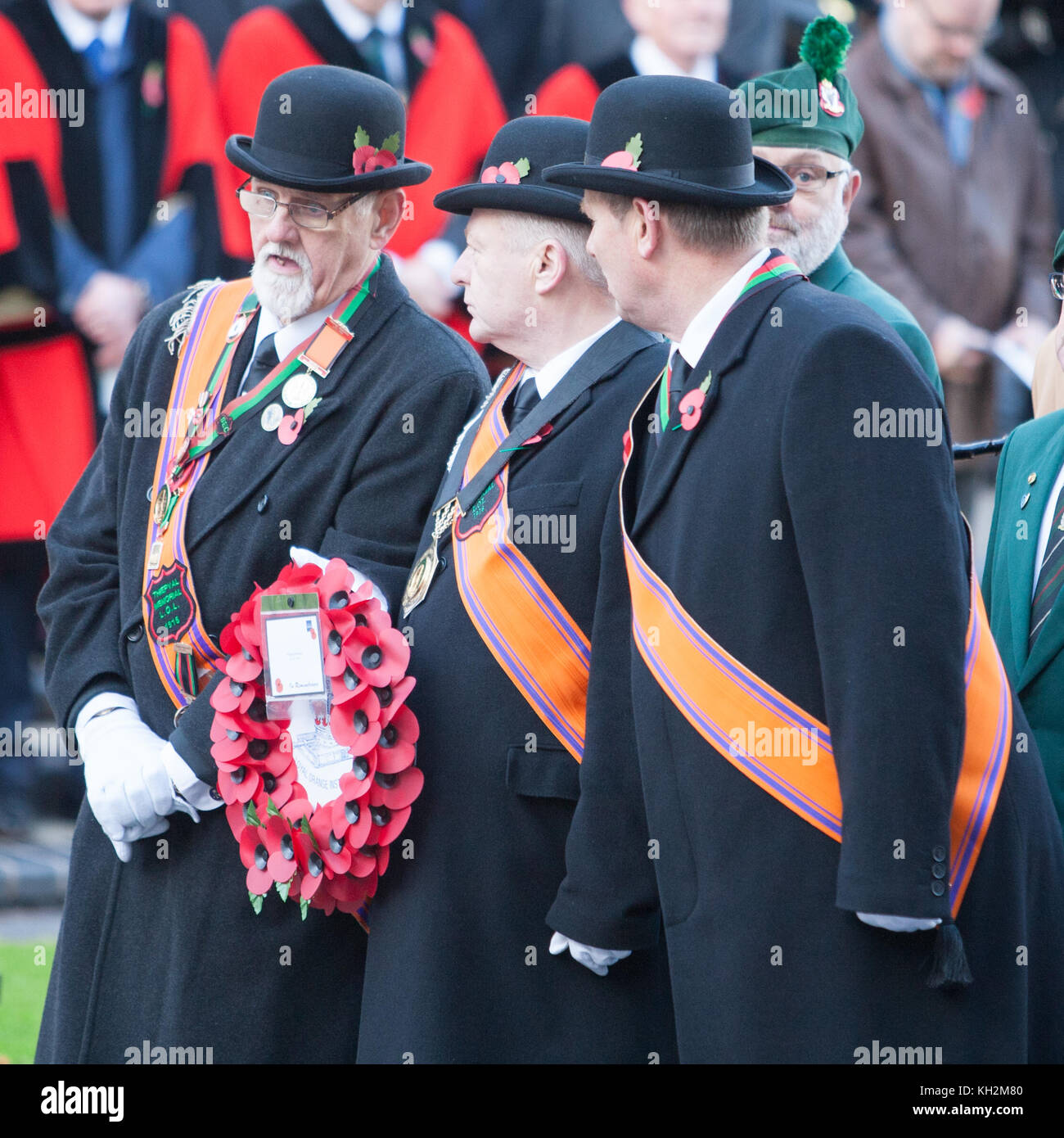 Cenotaph, Belfast City Hall 12th Nov 2017 . A Large crowd Gathered at ...
