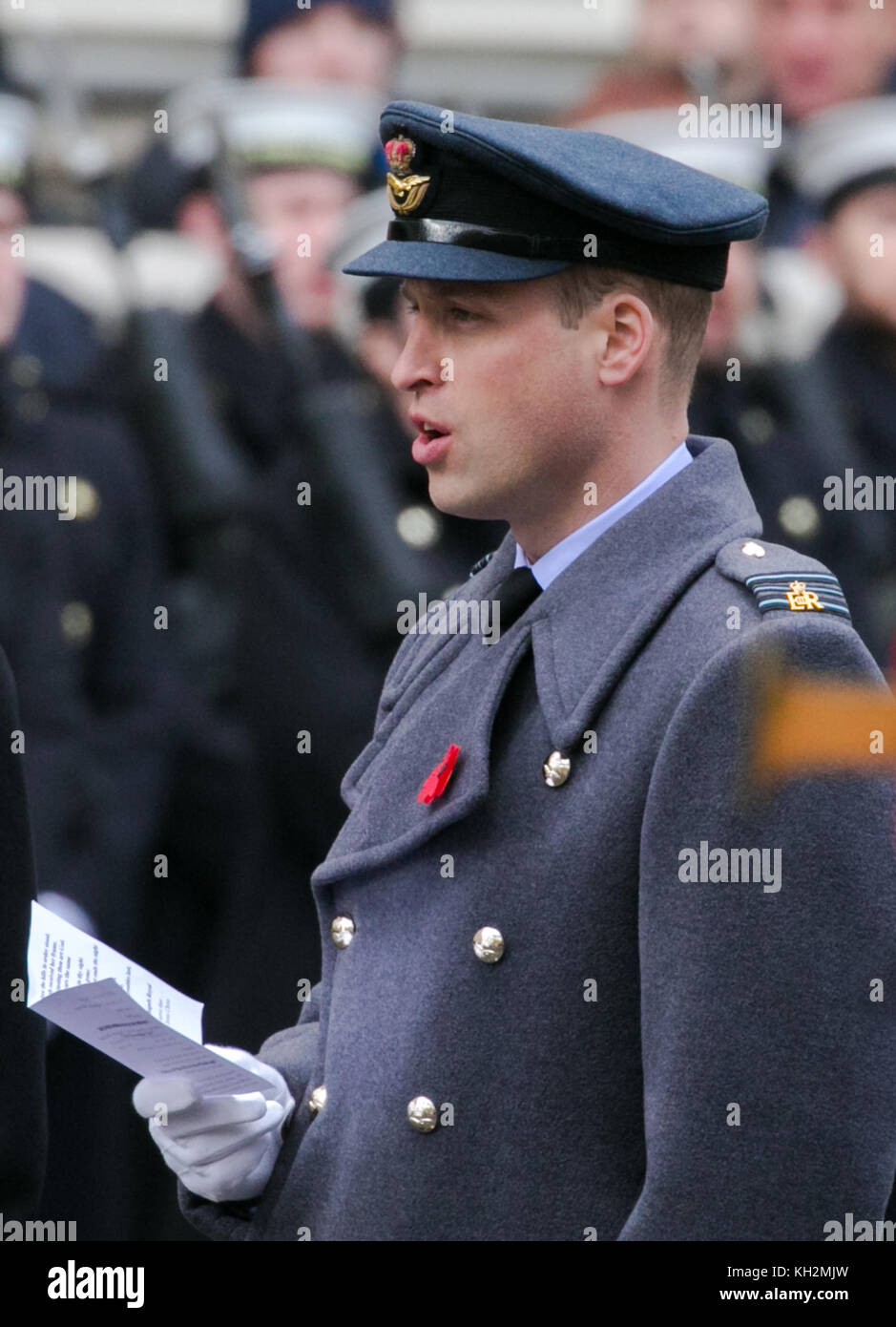 The Cenotaph, London, UK. London. UK 12 Nov 2017 - Prince William, HRH ...