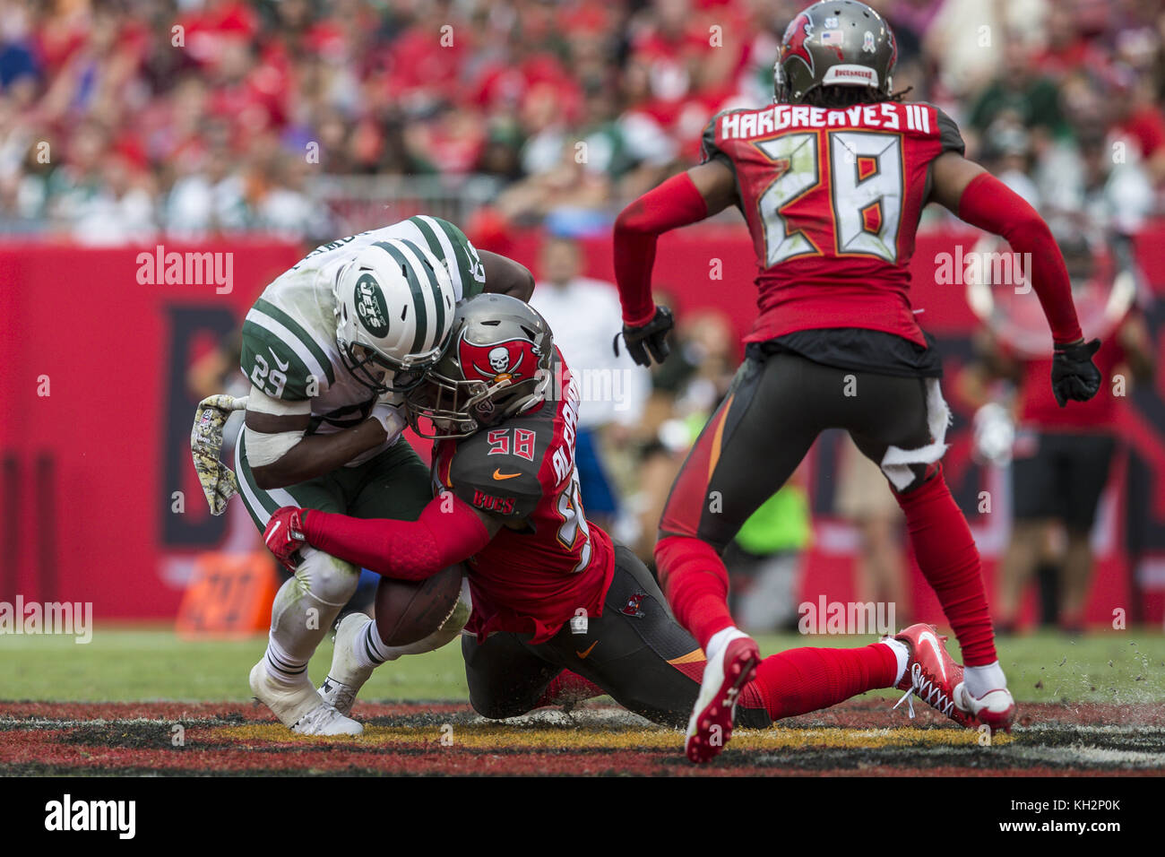 Tampa, Florida, USA. 31st Aug, 2017. New York Jets running back Bilal ...