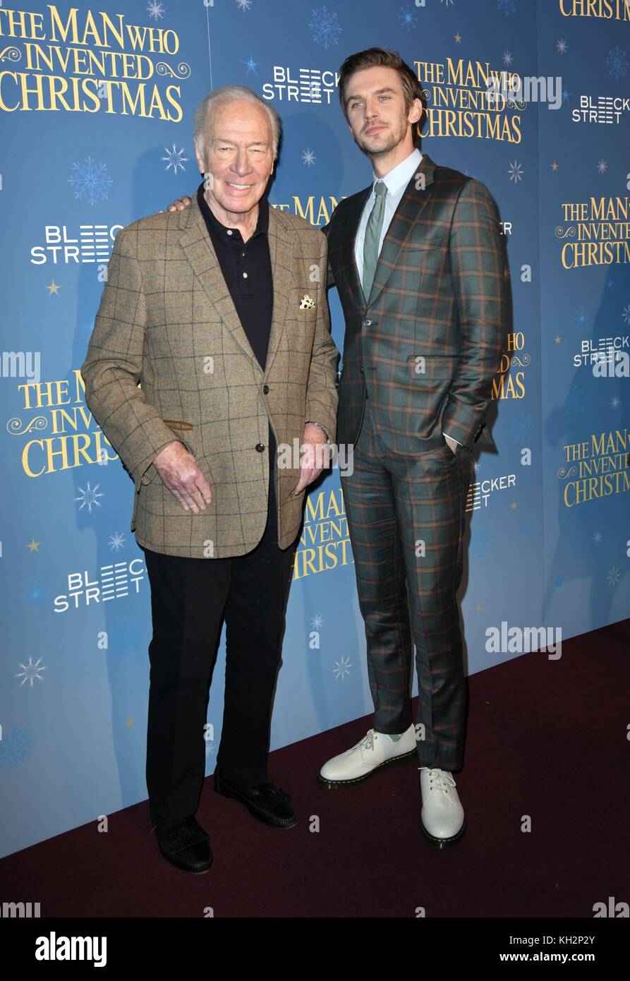 New York, NY, USA. 12th Nov, 2017. Christopher Plummer, Dan Stevens at ...