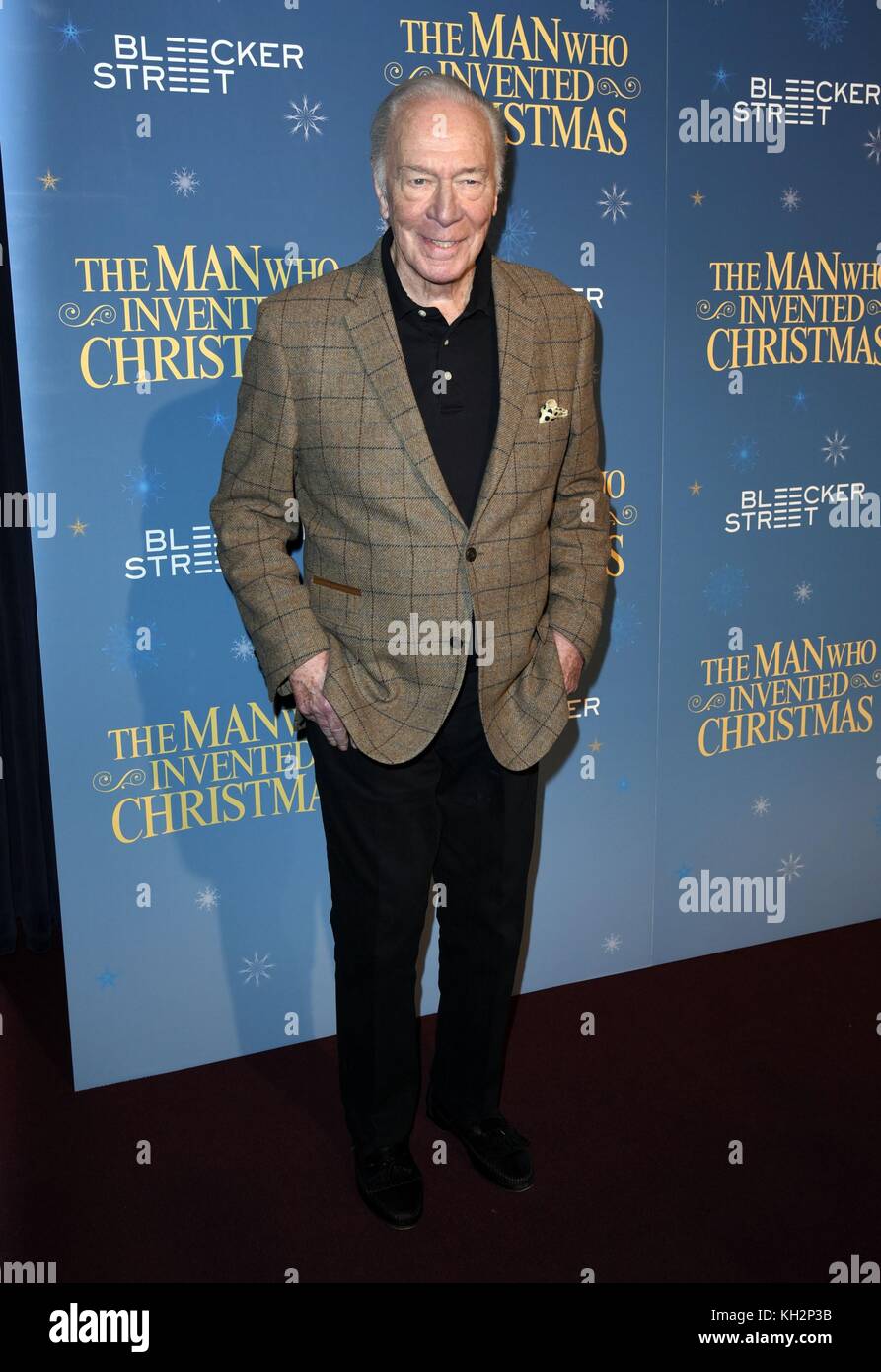 New York, NY, USA. 12th Nov, 2017. Christopher Plummer at arrivals for ...