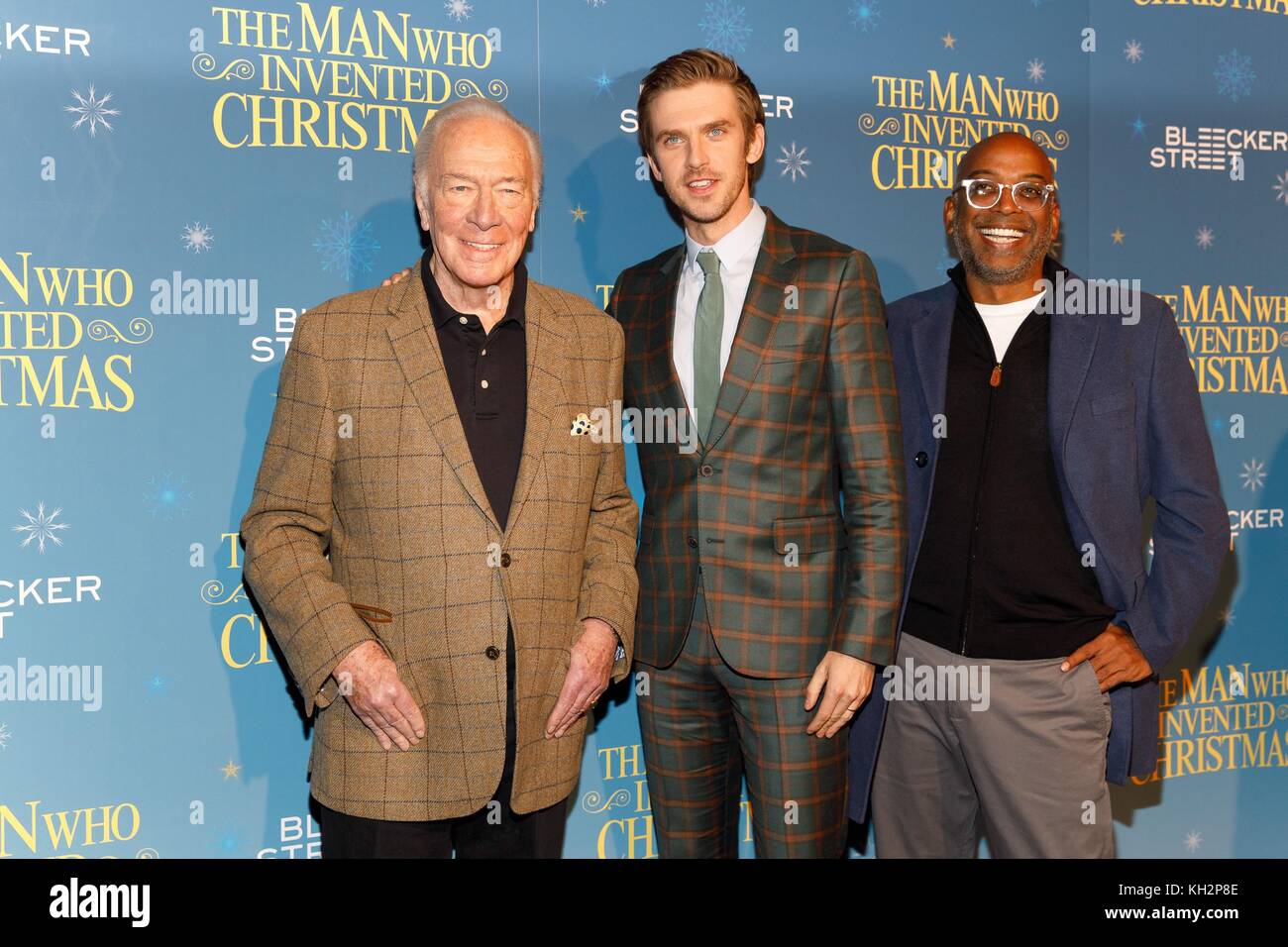 New York, NY, USA. 12th Nov, 2017. Christopher Plummer, Dan Stevens ...