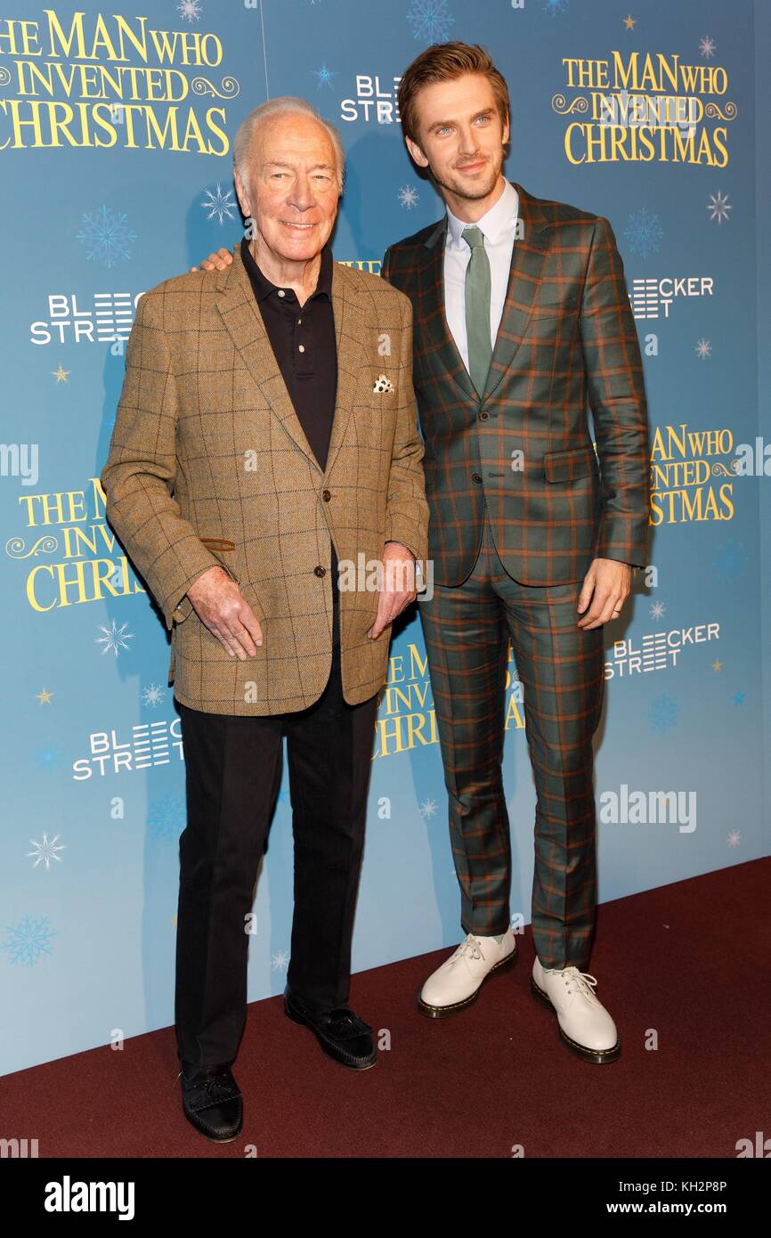 New York, NY, USA. 12th Nov, 2017. Christopher Plummer, Dan Stevens at ...