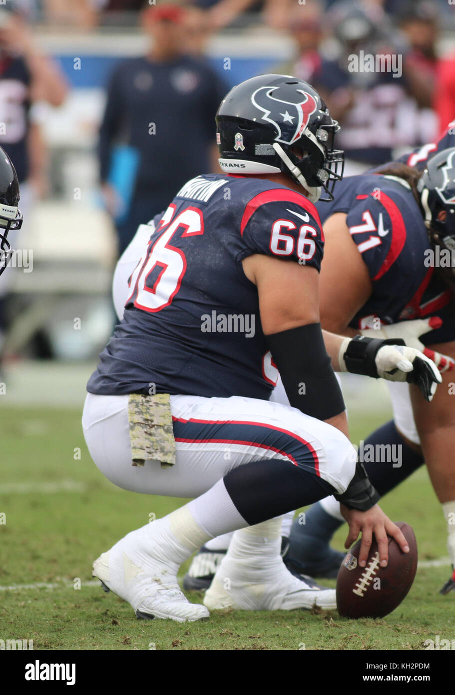 Los Angeles, CA, USA. 12th Nov, 2017. Houston Texans center Nick Martin ...