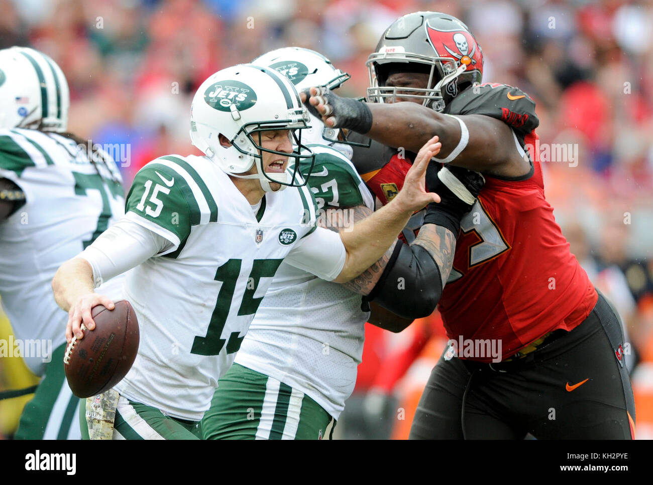 Tampa, Florida, USA. 12th Nov, 2017. CHRIS URSO | Times.New York Jets ...