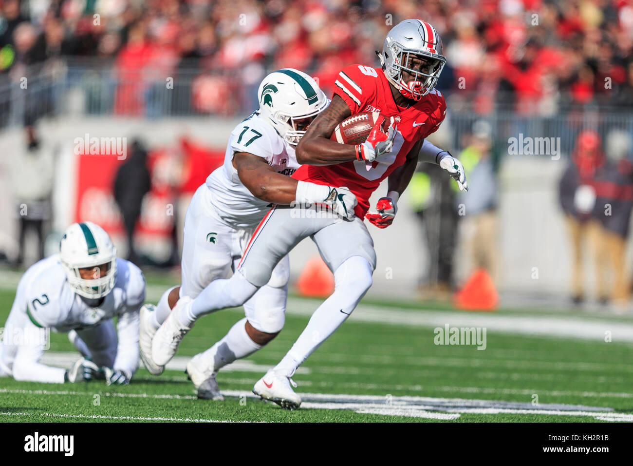 Columbus, Ohio, USA. 11th Nov, 2017. Ohio State Buckeyes wide receiver ...