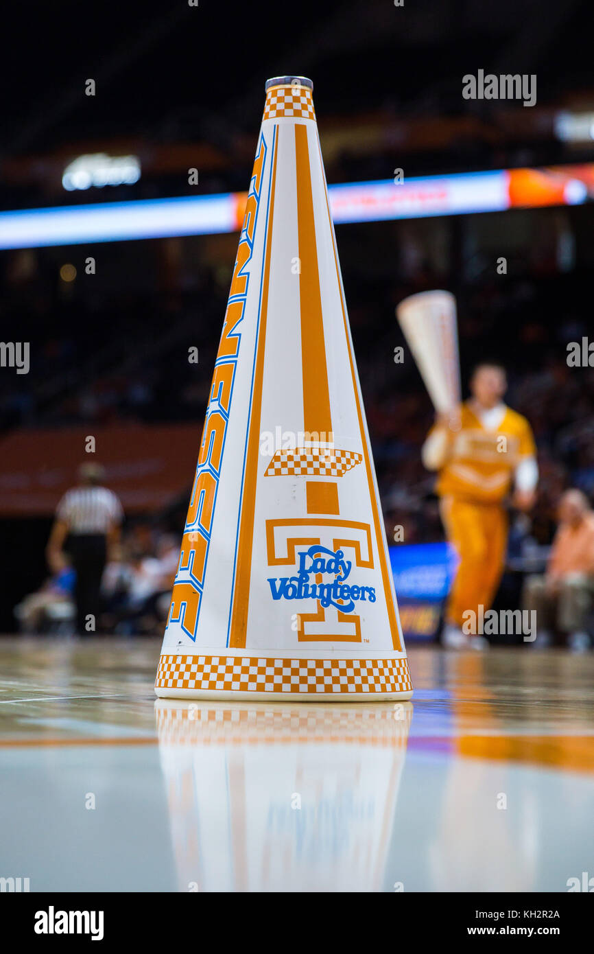 November 12, 2017: Tennessee Lady Volunteers logo on megaphone during ...