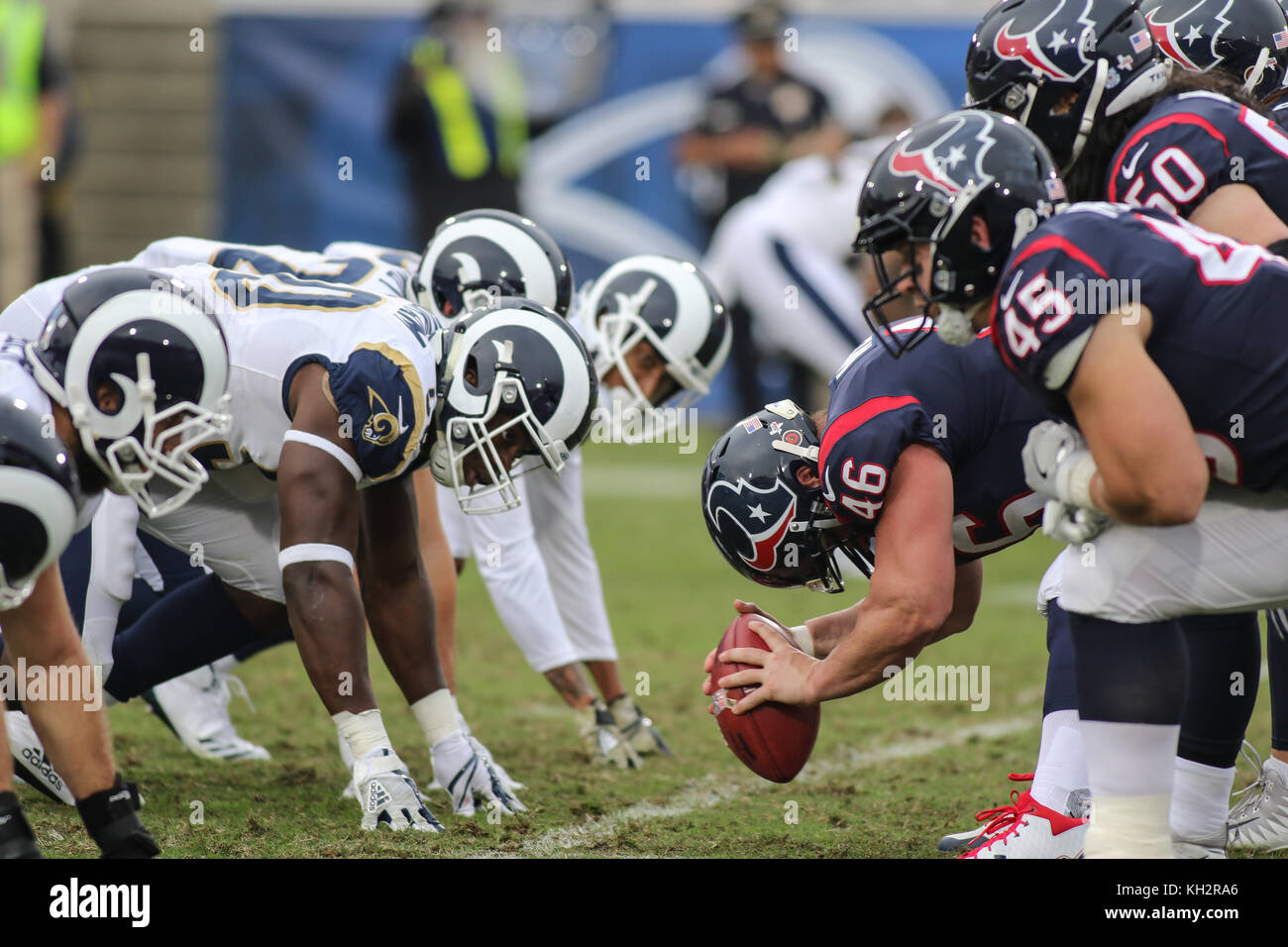 Los Angeles, CA, USA. 12th Nov, 2017. Houston Texans long snapper Jon ...