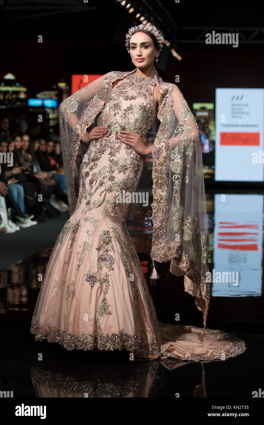 London, UK. 12th Nov, 2017. Models on catwalk showcasing existing and ...