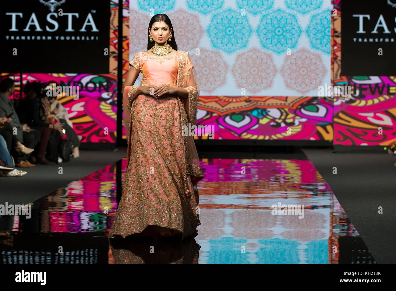 London, UK. 12th Nov, 2017. Models on catwalk showcasing existing and ...