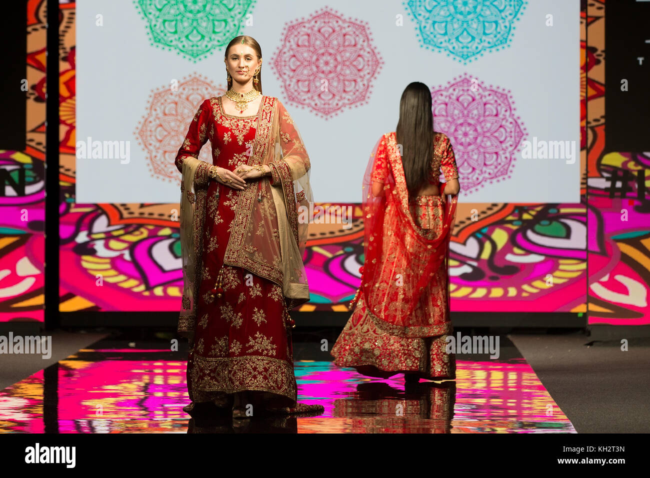 London, UK. 12th Nov, 2017. Models on catwalk showcasing existing and ...