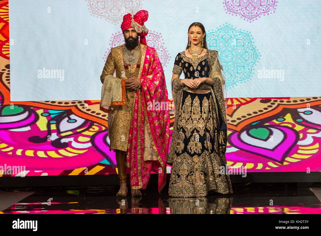 London, UK. 12th Nov, 2017. Models on catwalk showcasing existing and ...