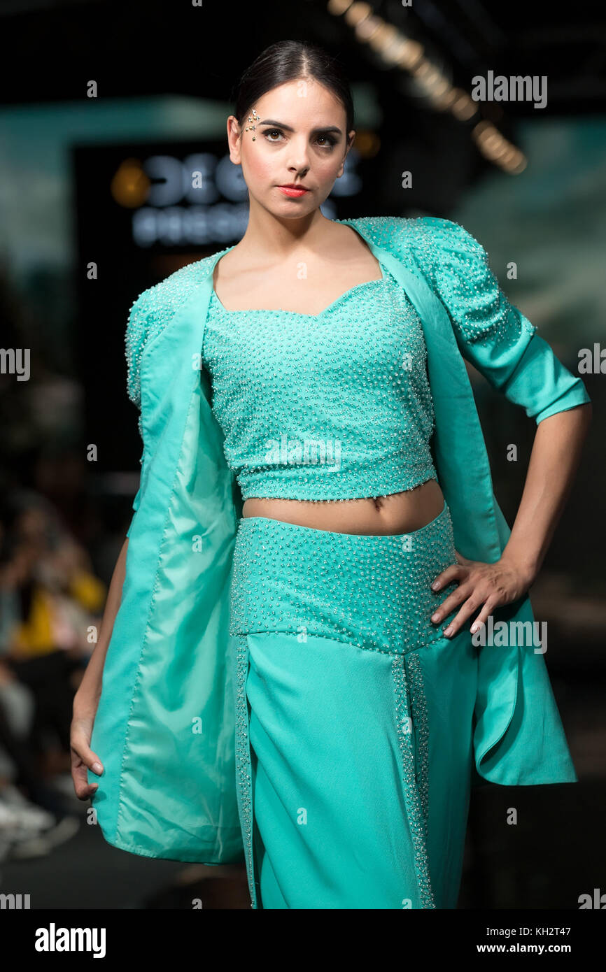 London, UK. 12th Nov, 2017. Models on catwalk showcasing existing and ...