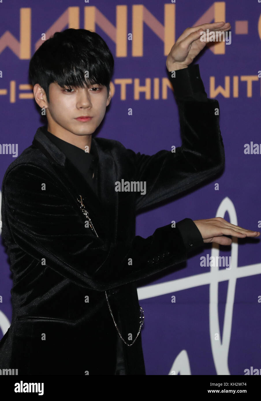 13th Nov, 2017. Ong Sung-woo at comeback event Ong Sung-woo, a member ...