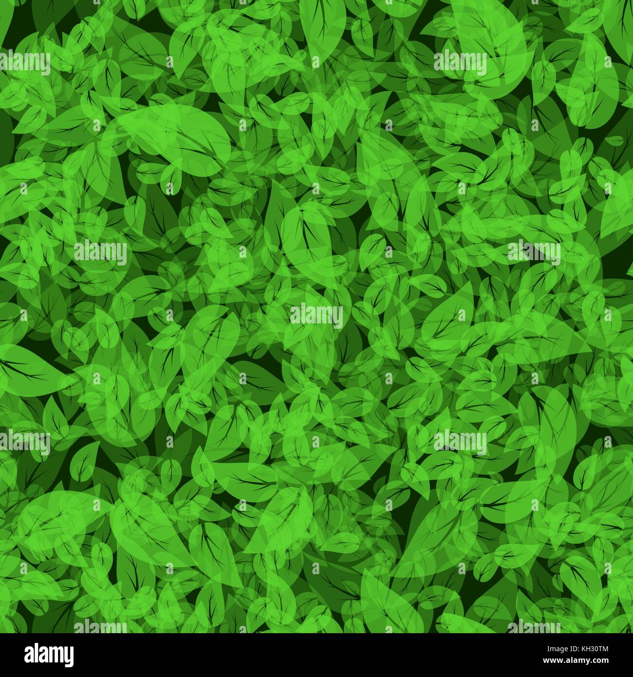 Seamless Spring Green Leaves Background Stock Vector Image & Art - Alamy