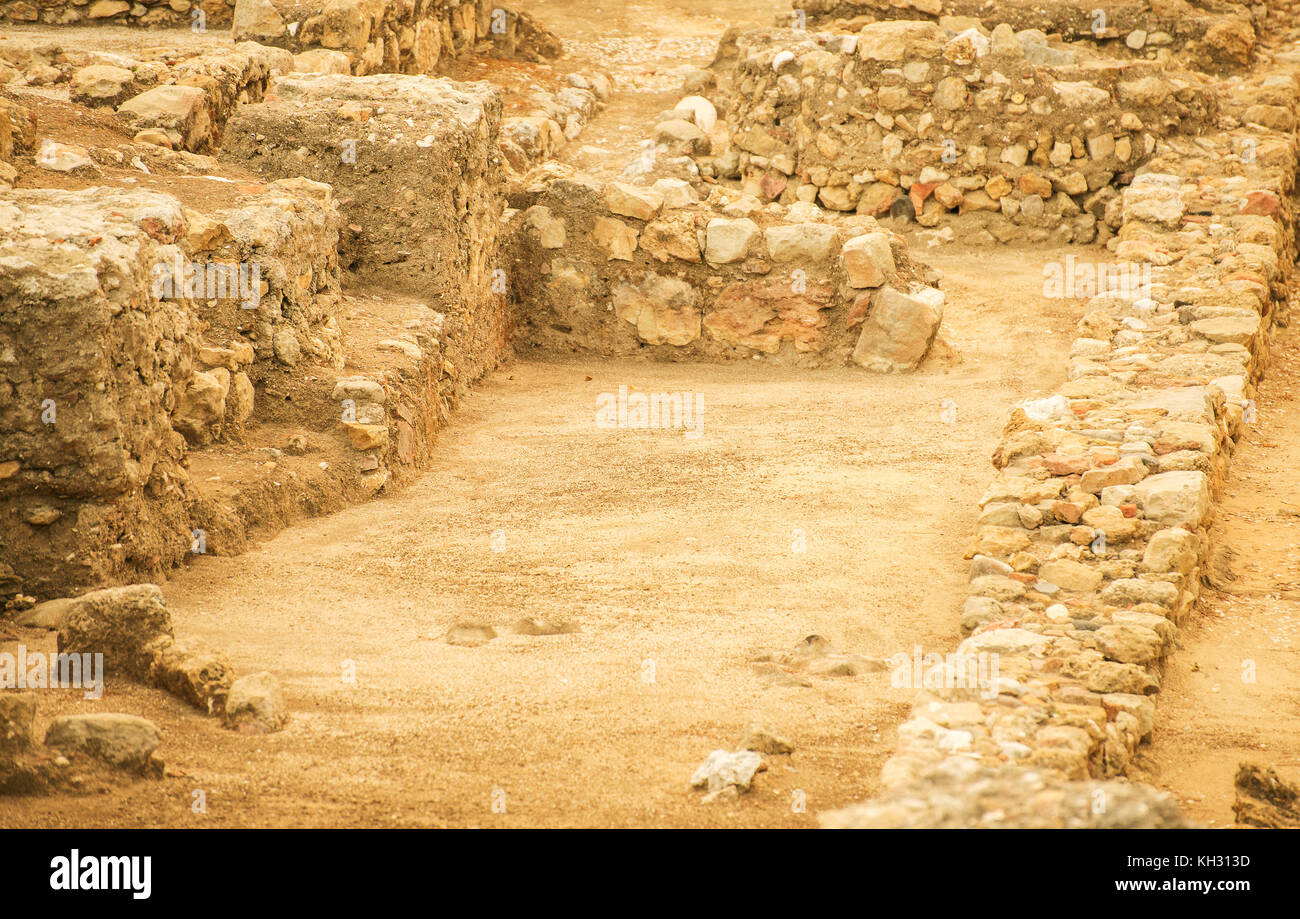 Excavations of ancient archaeological site Stock Photo - Alamy