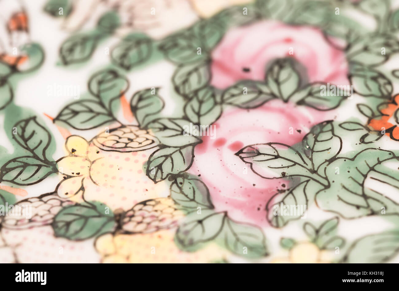 Detail of hand designed china ware porcelain Stock Photo - Alamy