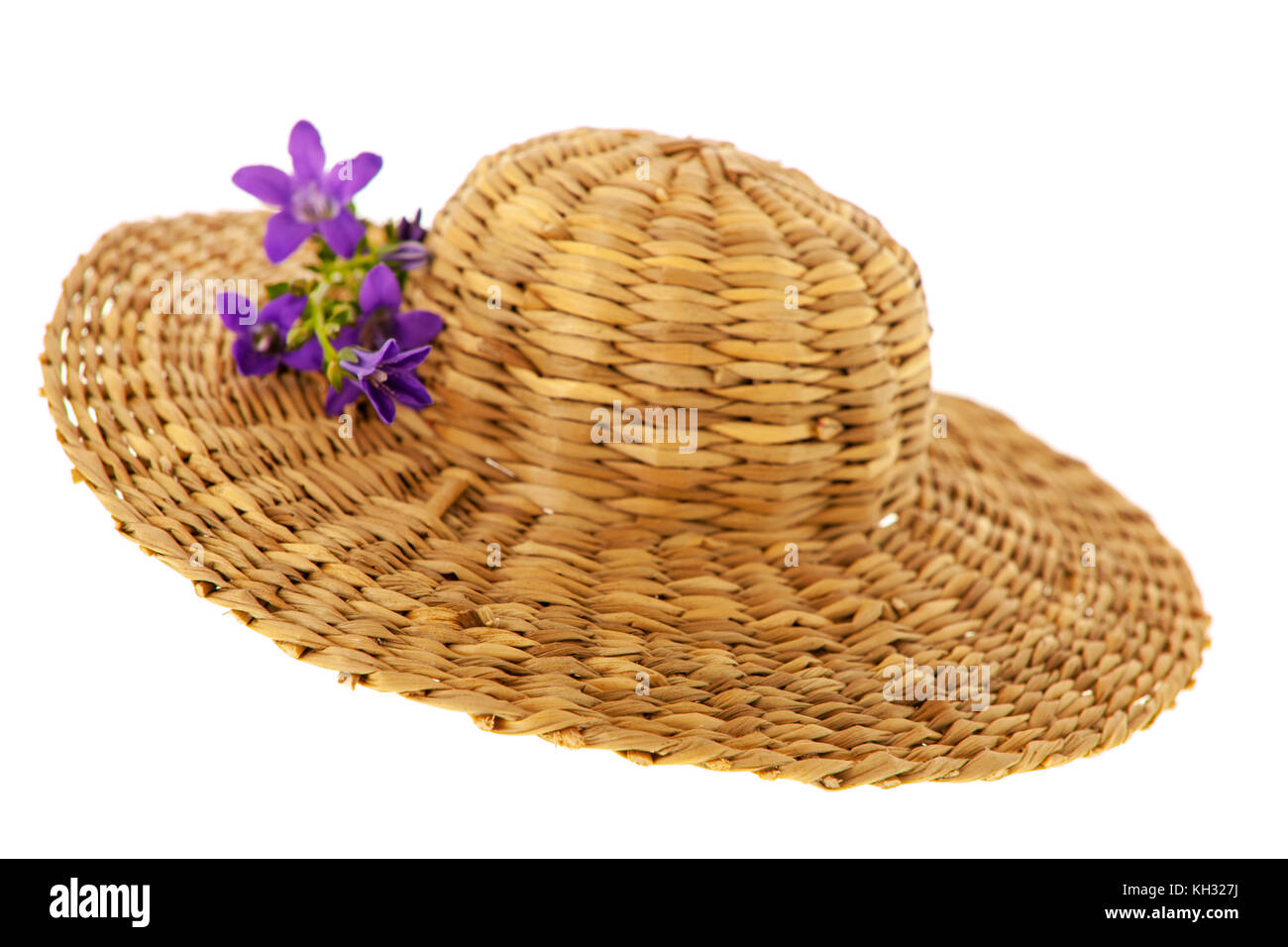 Straw hat flowers Cut Out Stock Images & Pictures - Alamy
