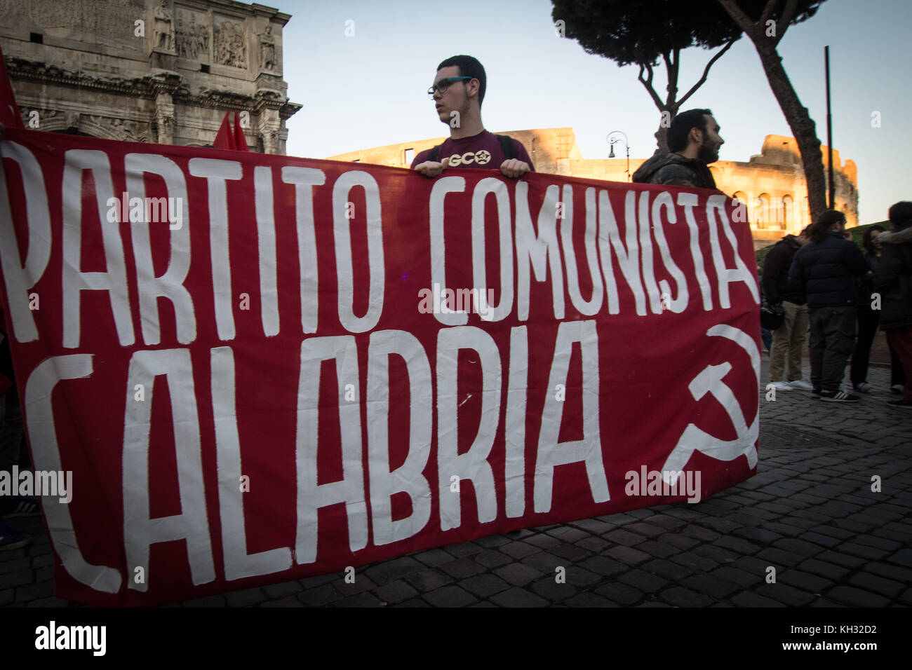 Rome, Italy. 11th Nov, 2017. Demonstration of the Communist Party on ...