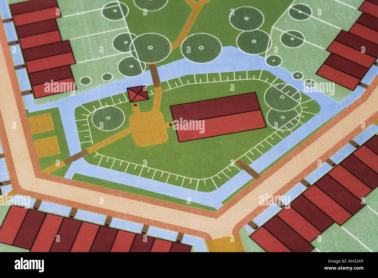 Urban Planning Ideas cought in shape of a plan Stock Photo - Alamy