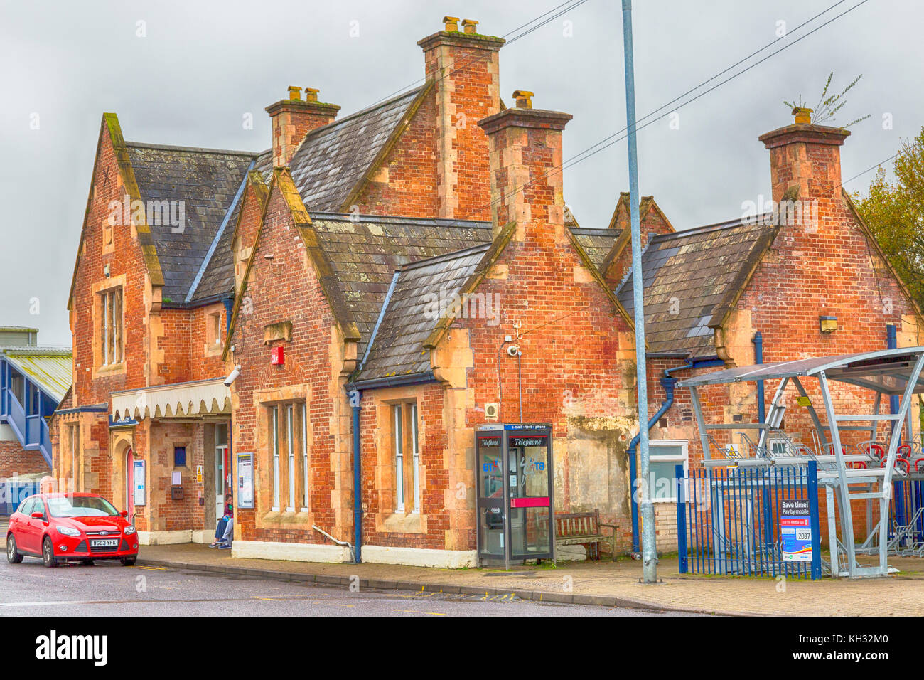 Axminster Railway Station, Axminster, Devon, England, UK in November ...