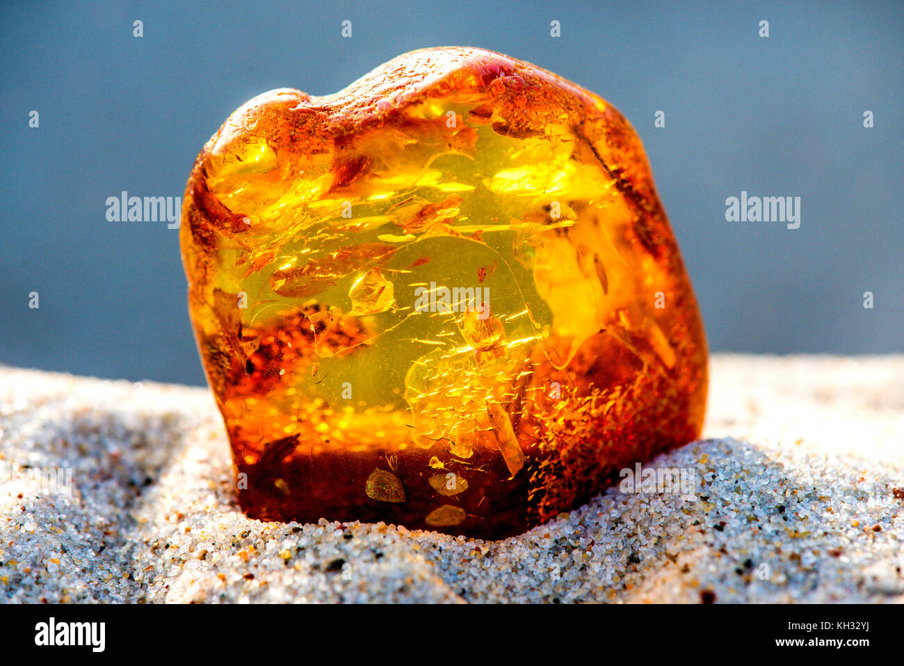 Amber on a beach of the Baltic Sea Stock Photo - Alamy