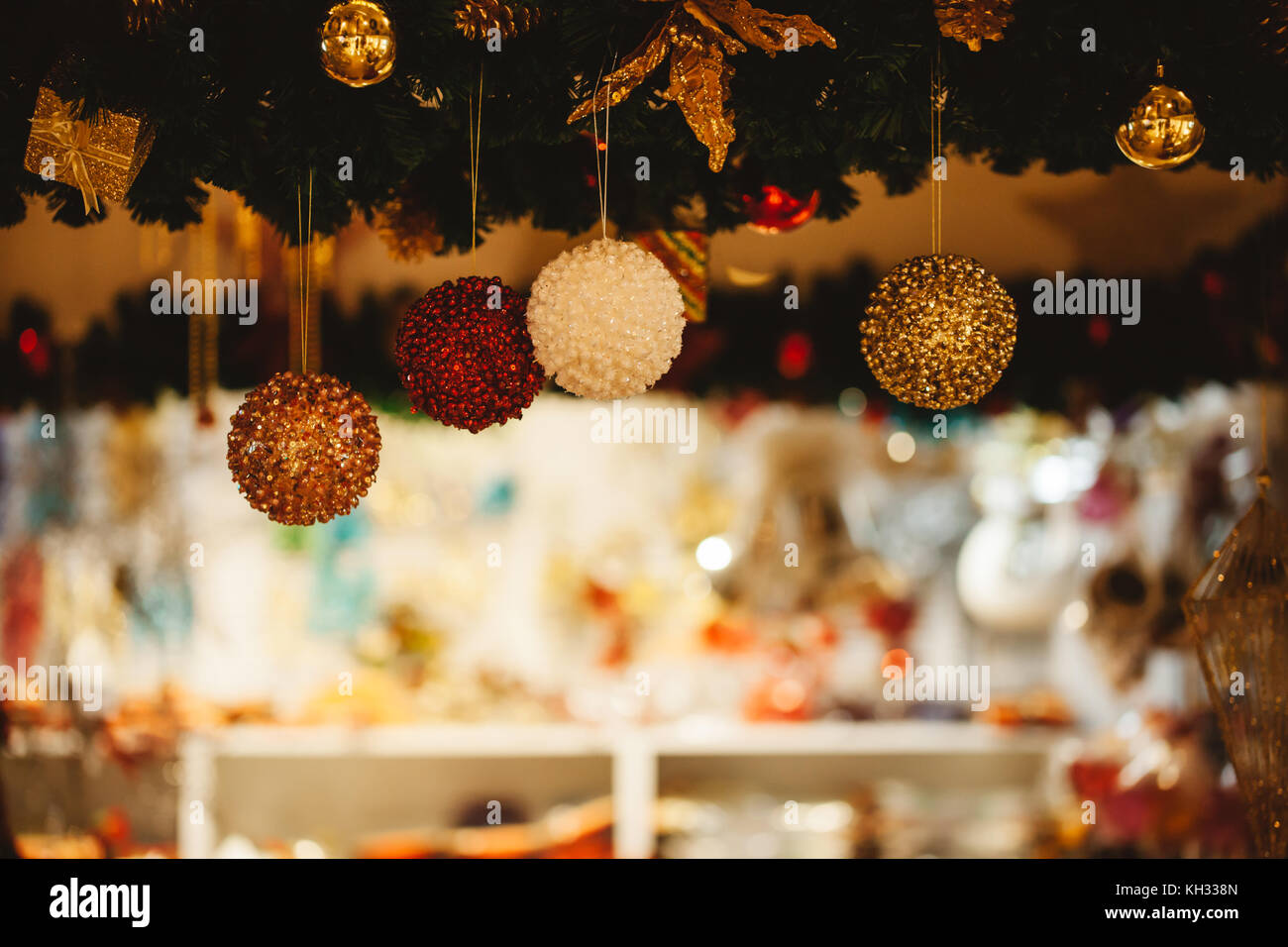 Beautiful baubles hanging on hi-res stock photography and images - Alamy
