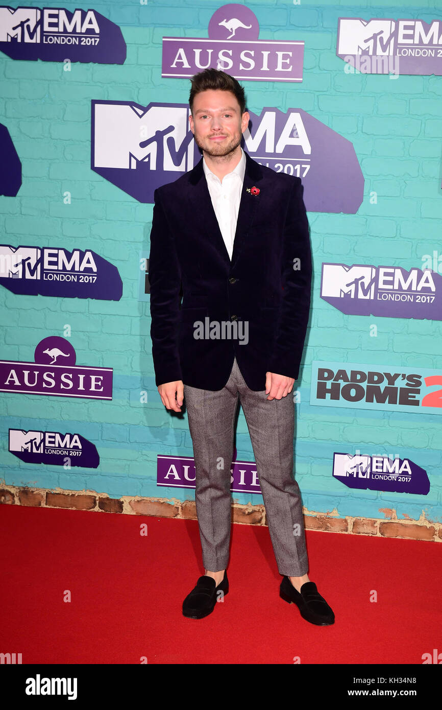 Will Manning attending the MTV Europe Music Awards 2017 held at The SSE ...