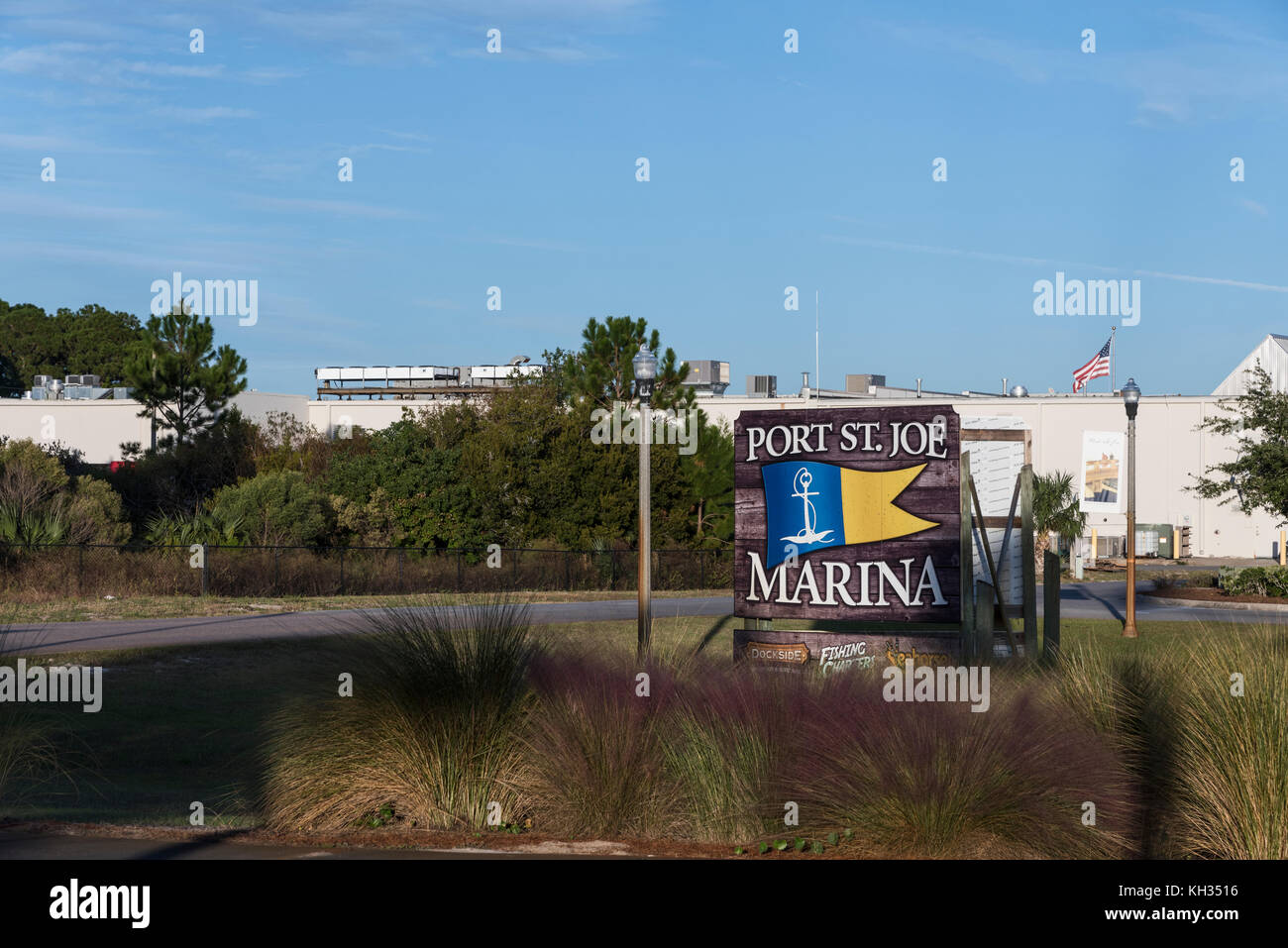 Port Saint Joe Marina, Florida USA Stock Photo - Alamy