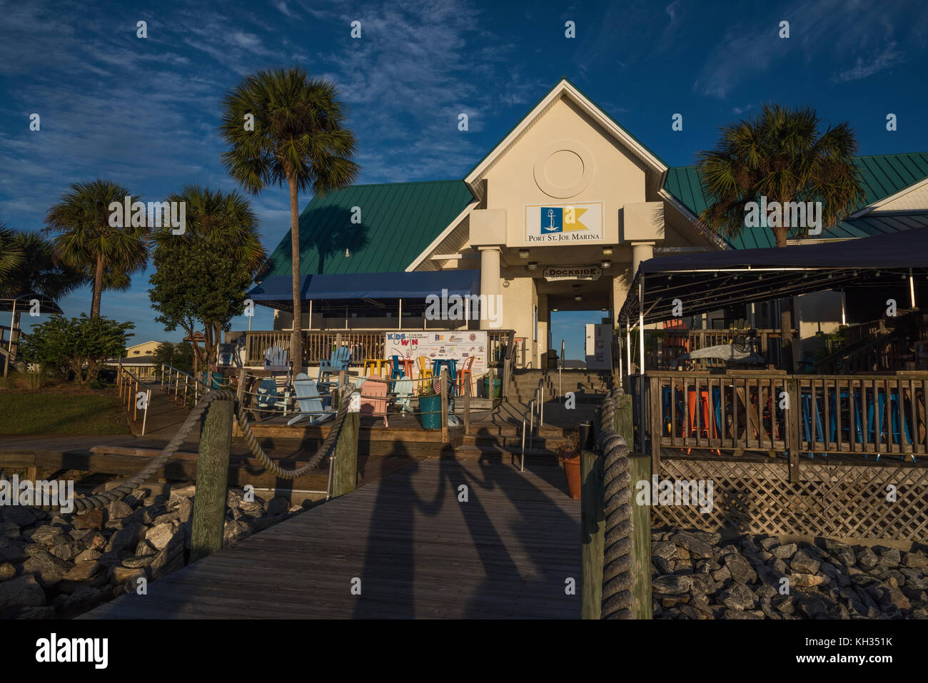 Port Saint Joe Marina, Florida USA Stock Photo - Alamy