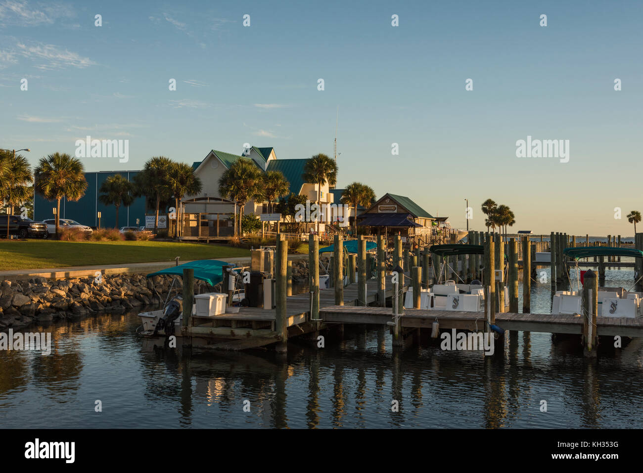 Port Saint Joe Marina, Florida USA Stock Photo - Alamy