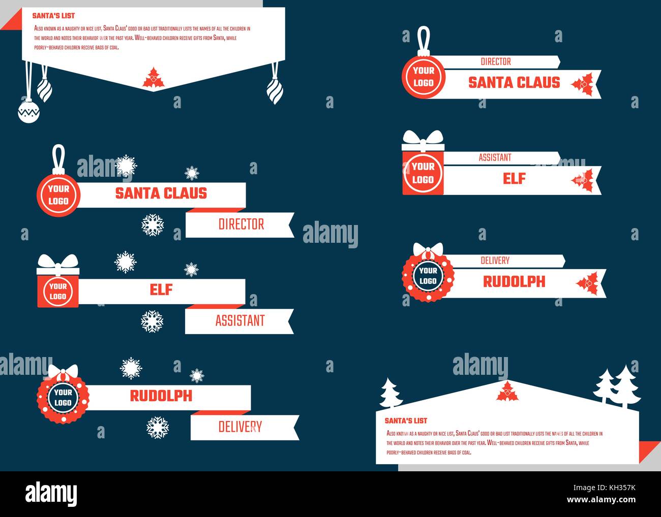 Christmas Lower Thirds Stock Vector Image & Art - Alamy