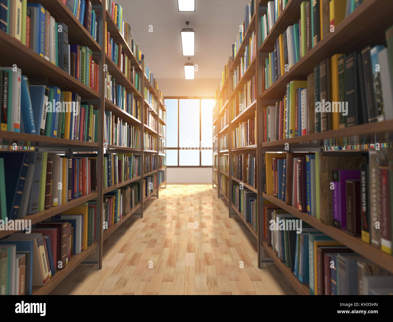 University library stacks reference hi-res stock photography and images ...