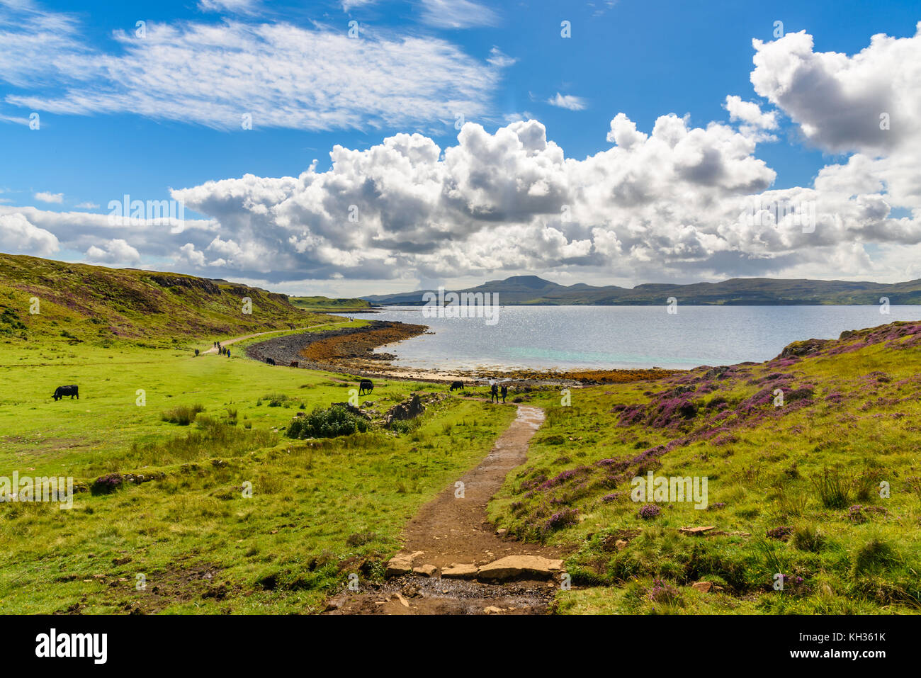 Stunning scottish landscape. The Coral Beaches in the Isle of Skye ...
