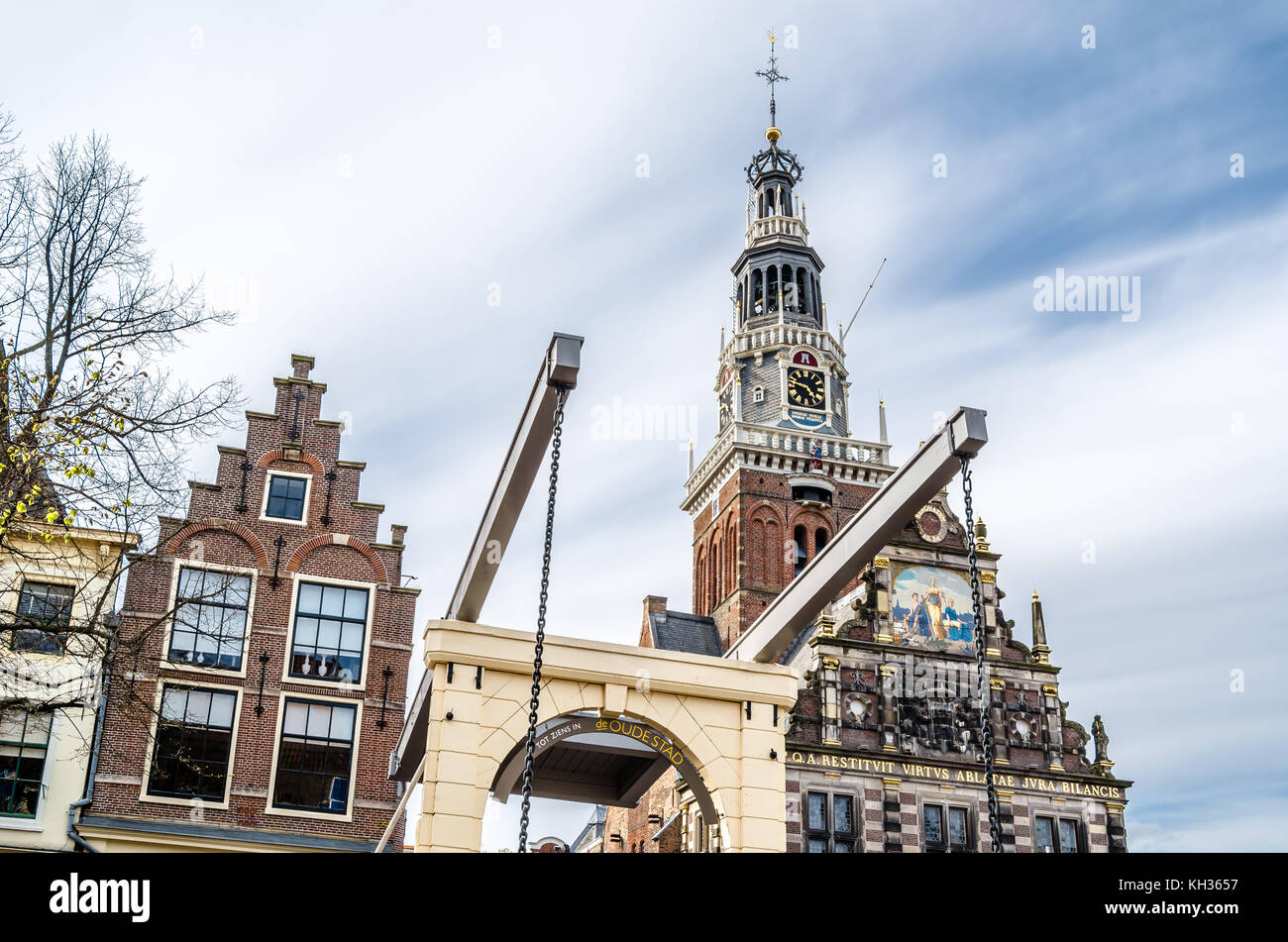 Typical bridge in Alkmaar, the Netherlands Stock Photo - Alamy
