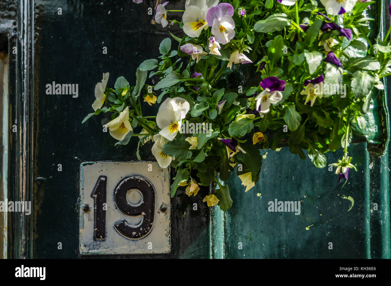 Architectural detail, street number Stock Photo - Alamy