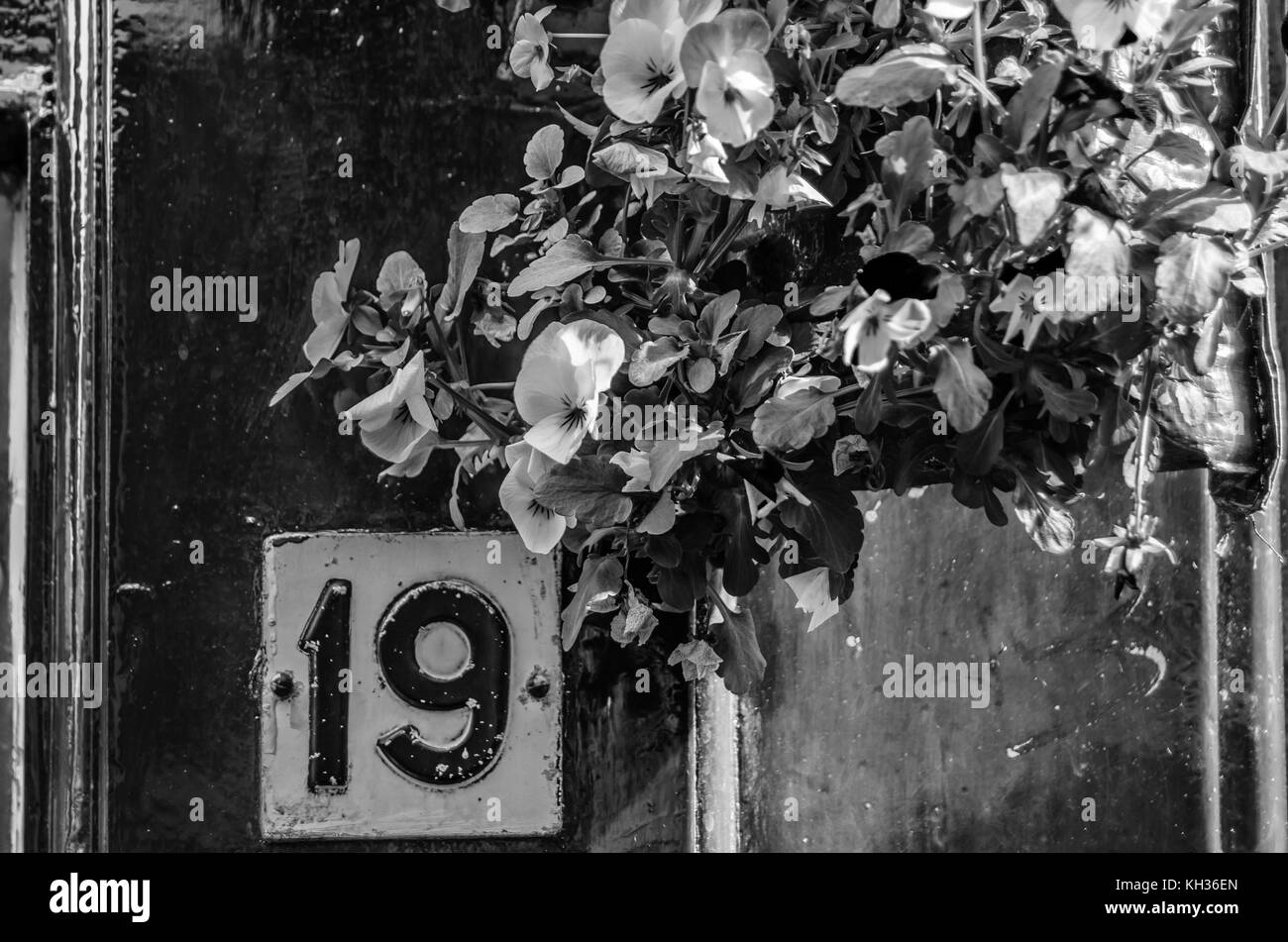 Architectural detail, street number Stock Photo - Alamy