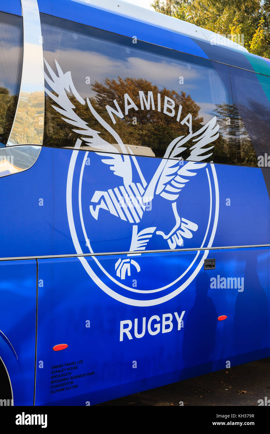 The coach used to transport the Namibia rugby union team around the ...
