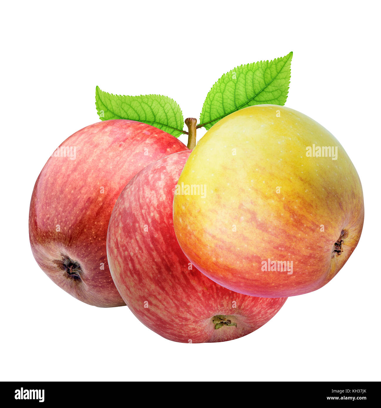 Group of red apples isolated on white background with clipping path ...