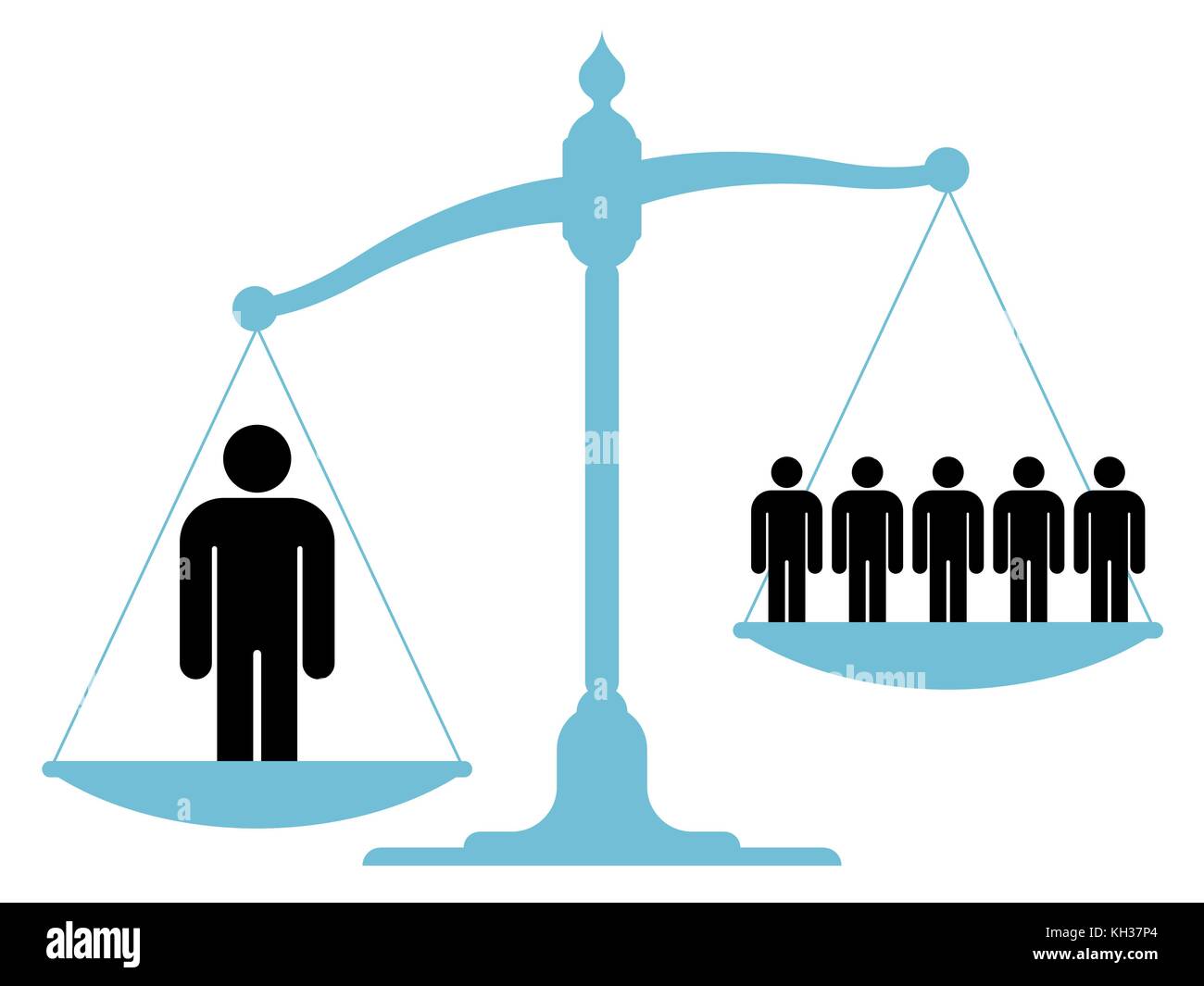 Group of people scale Stock Vector Images - Alamy